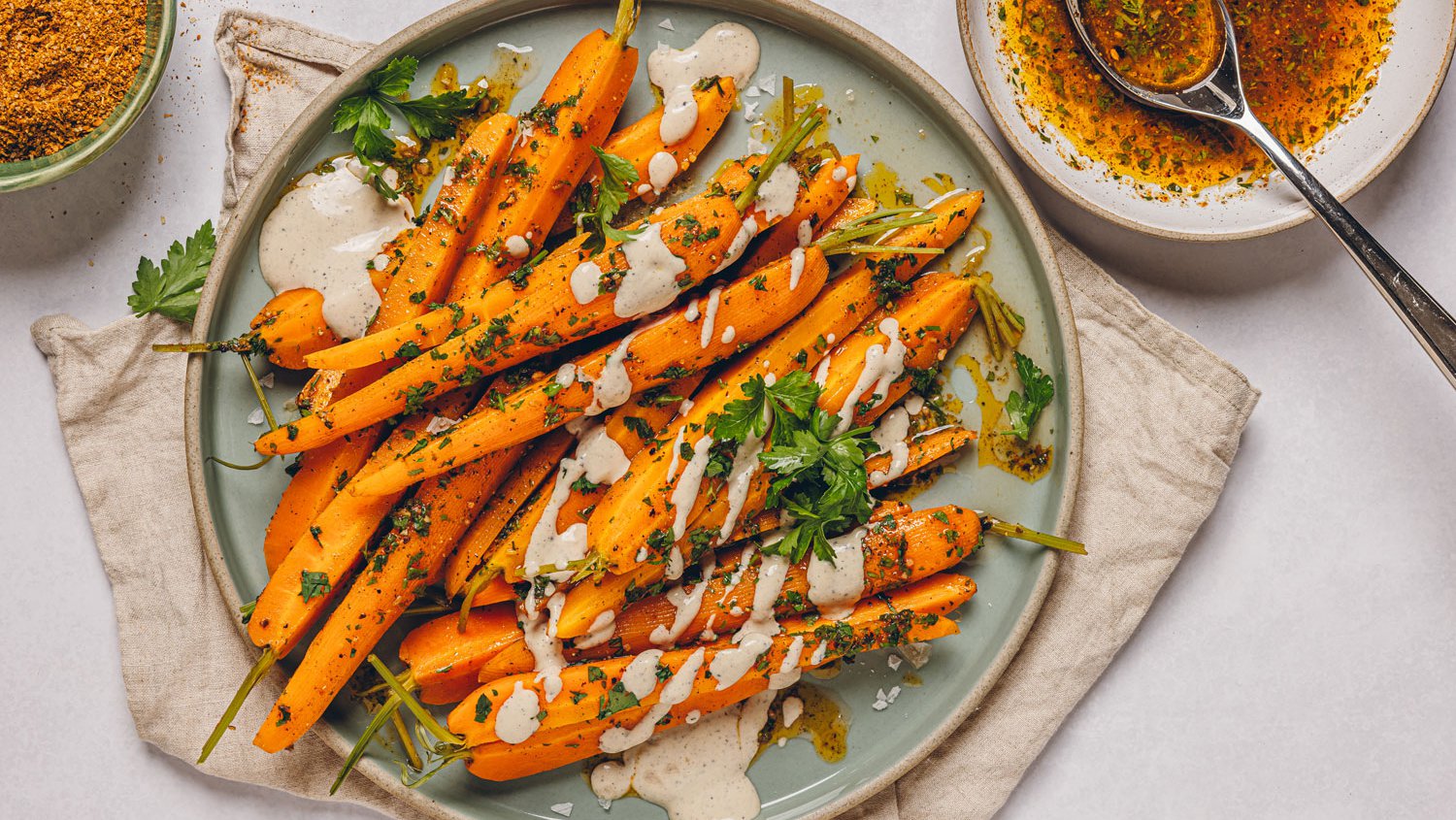 Moroccan carrot salad with hummus dressing recipe - Spinneys UAE