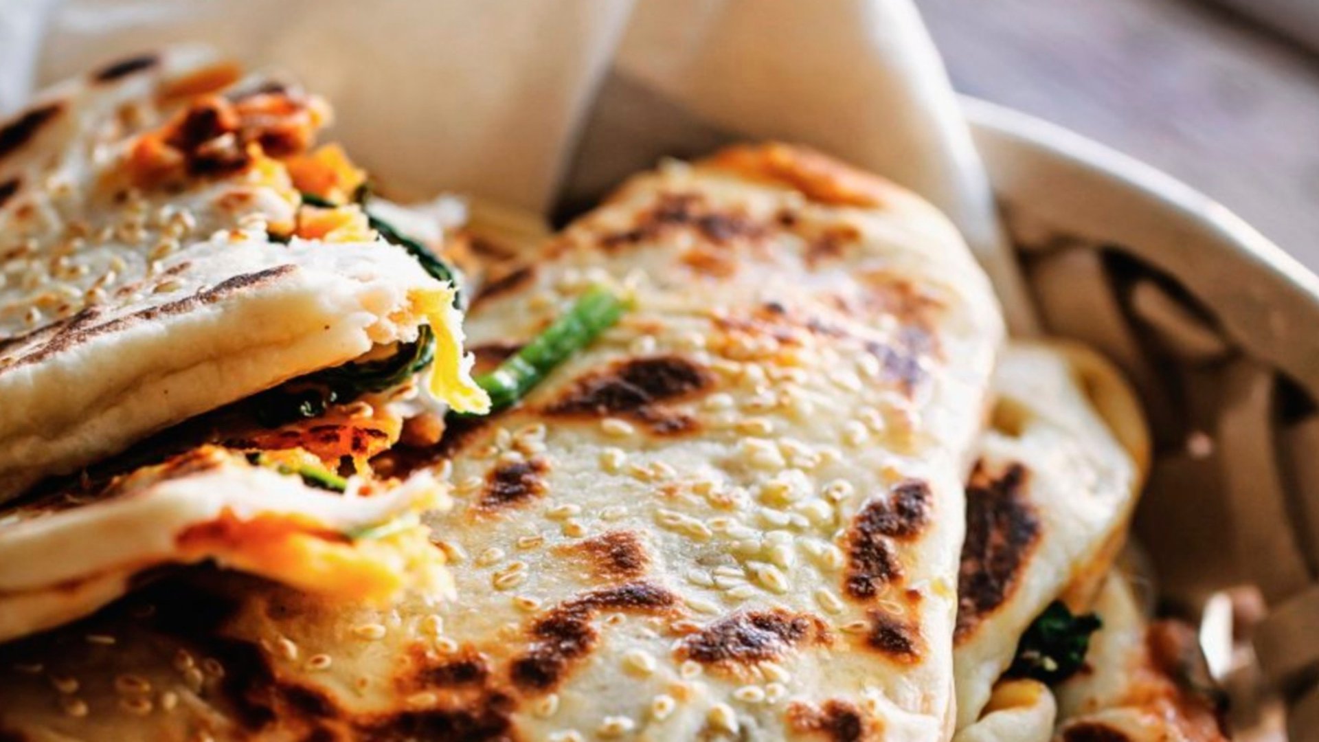 Harissa and preserved lemon stuffed naan recipe