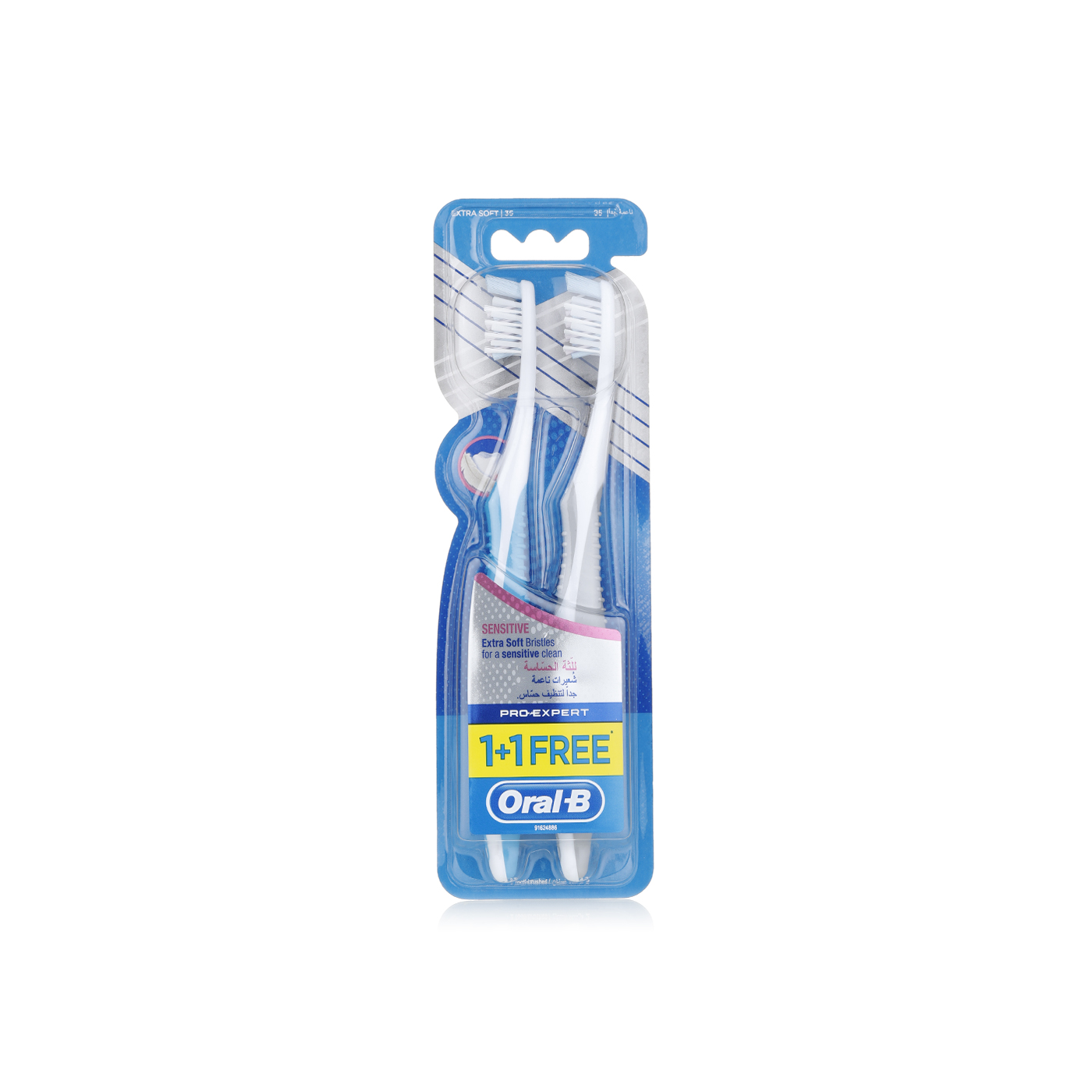 Oral-B Pro-Expert Sensitive Toothbrush 2pieces Value Pack - Spinneys UAE