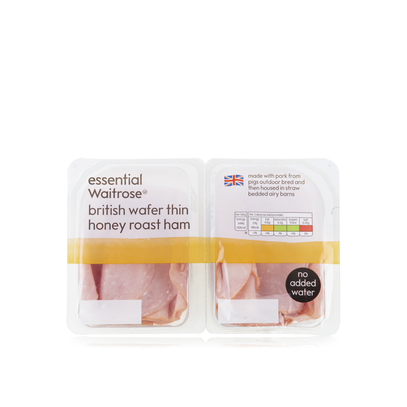Waitrose Essential British Honey Roast Wafer Thin Ham 260g x 2 ...