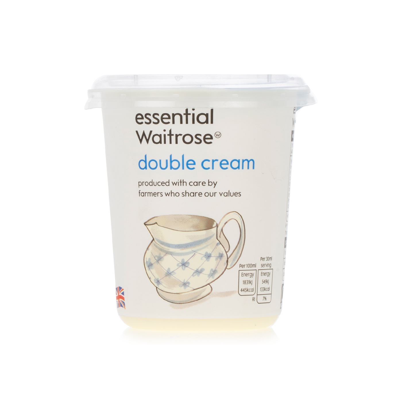 Waitrose Essential Double Cream 300ml - Spinneys UAE