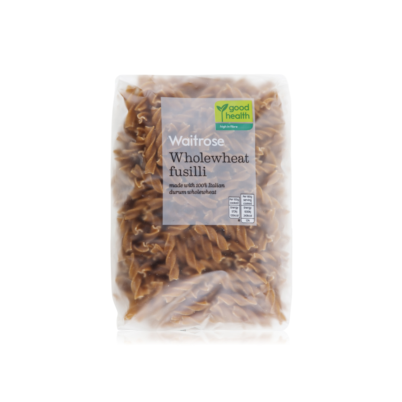 Waitrose Wholewheat Fusilli 500g - Spinneys UAE