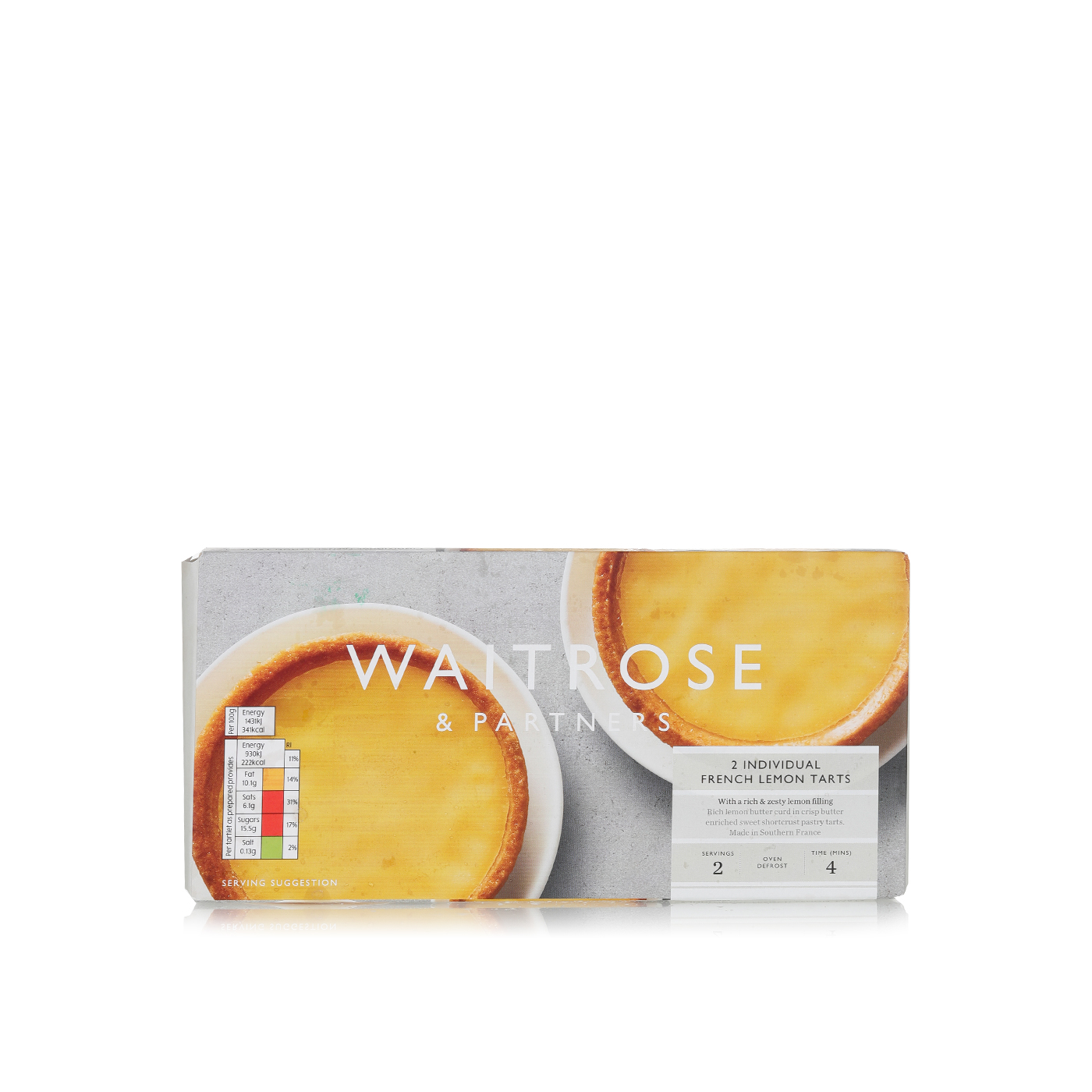 Waitrose Frozen French Lemon Tarts 2 X 65G - Spinneys UAE