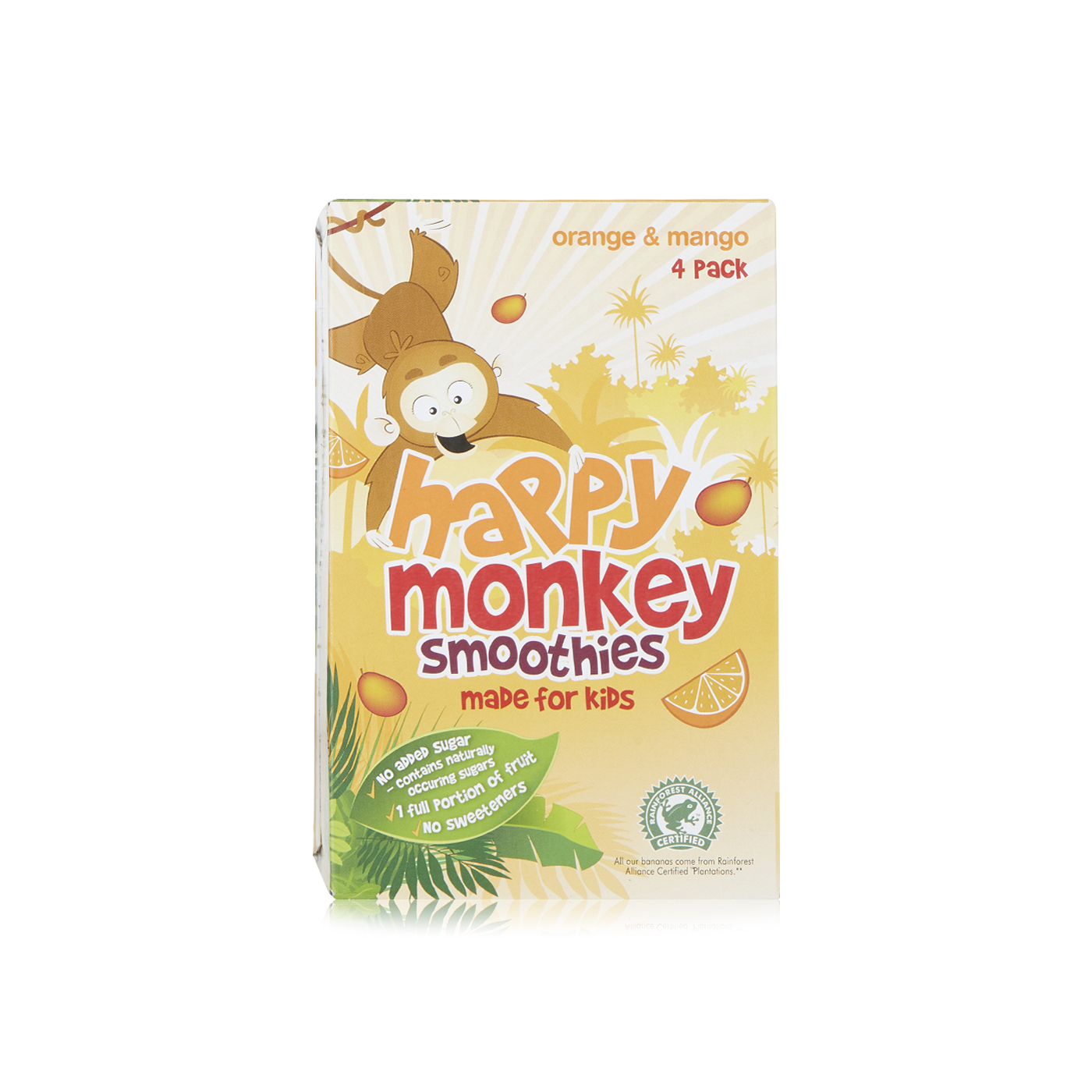 Happy Monkey Orange & Mango Smoothie 4 x 180ml - Spinneys United Arab ...