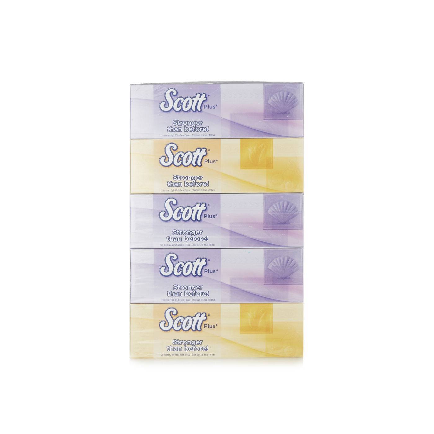 Scott Plus Facial Tissue 120s 2 Ply - Spinneys UAE
