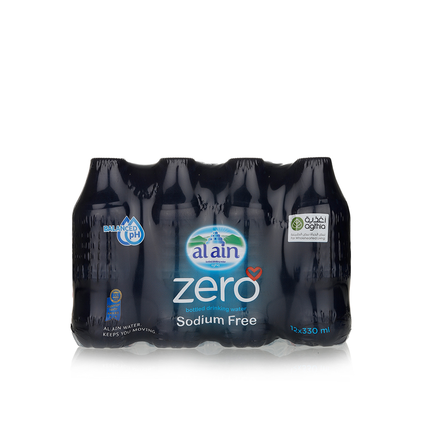 Al Ain Water Zero Sodium 330ml x 12 - Spinneys UAE