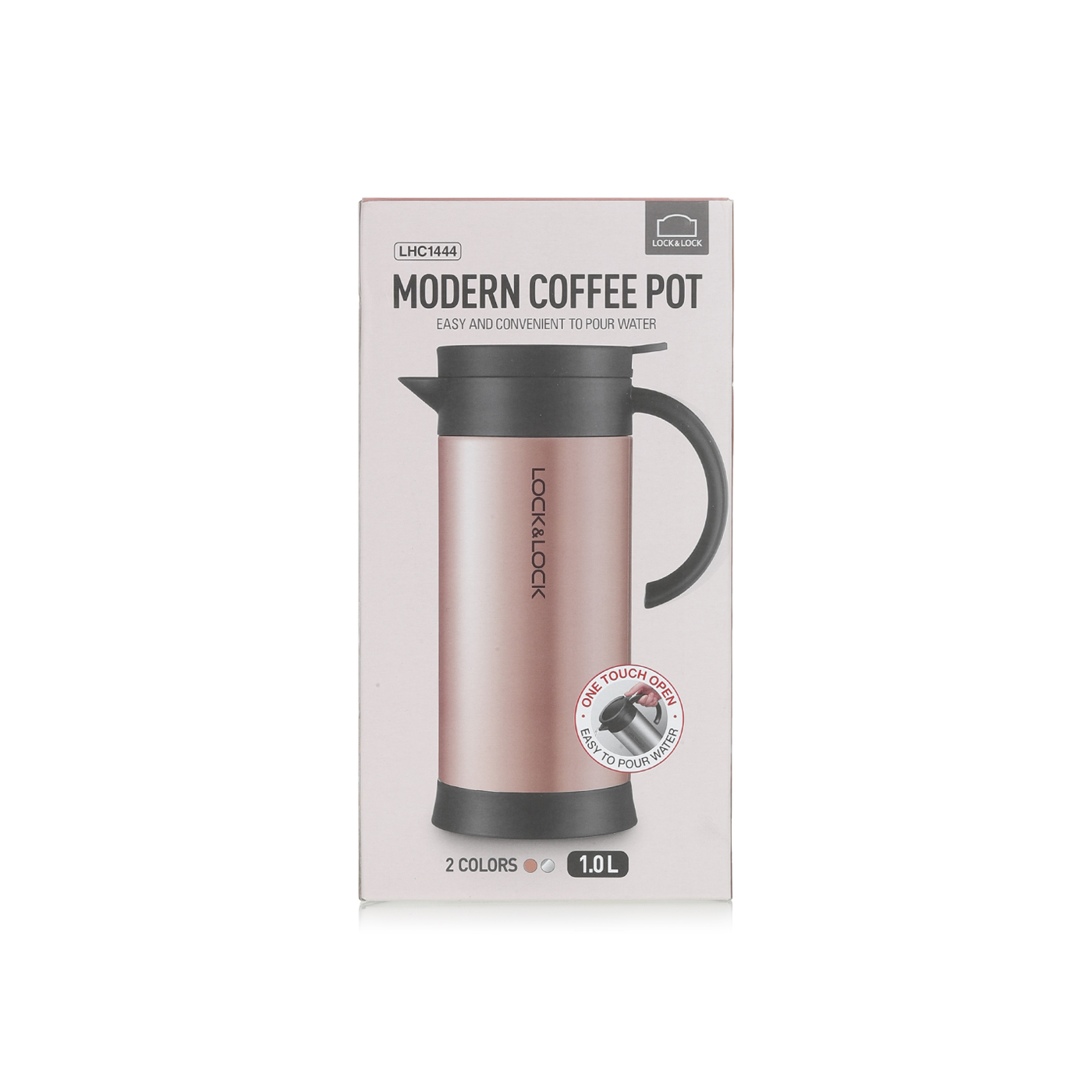 Lock & Lock Modern Coffee Pot Silver 1 litre - Spinneys UAE