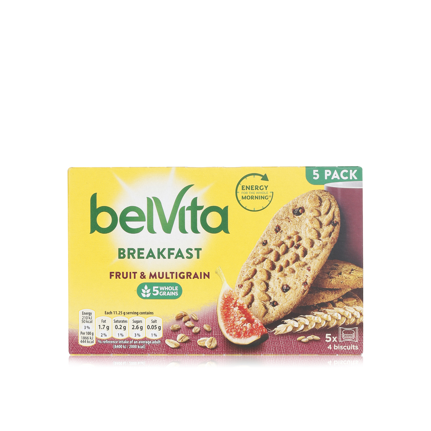 Belvita Breakfast Fruit and Multigrain 45g x 5 - Spinneys UAE