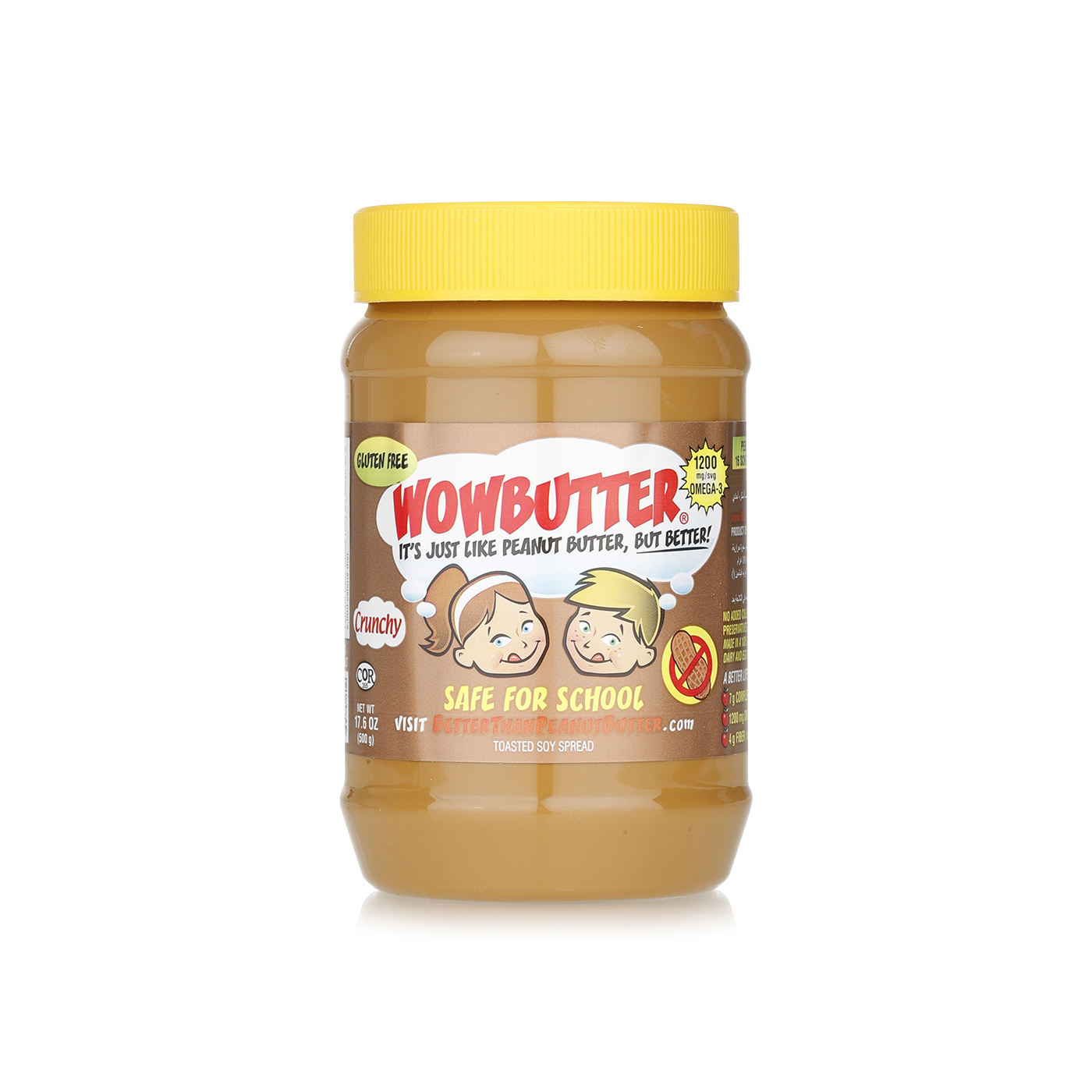 Wowbutter Peanut Free Crunchy Soya Spread 500g - Spinneys UAE