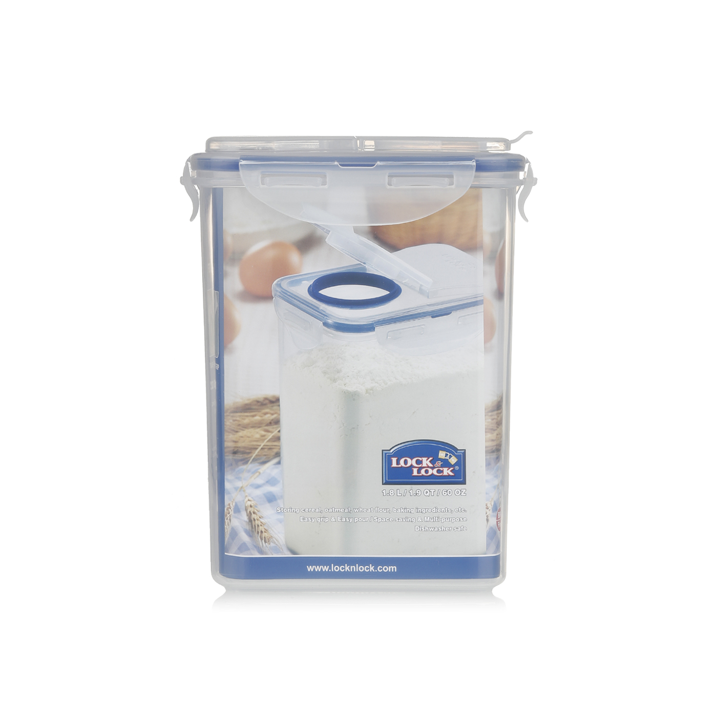 Lock & Lock Rectangular Container with Flip Lid 1.8 litre - Spinneys UAE