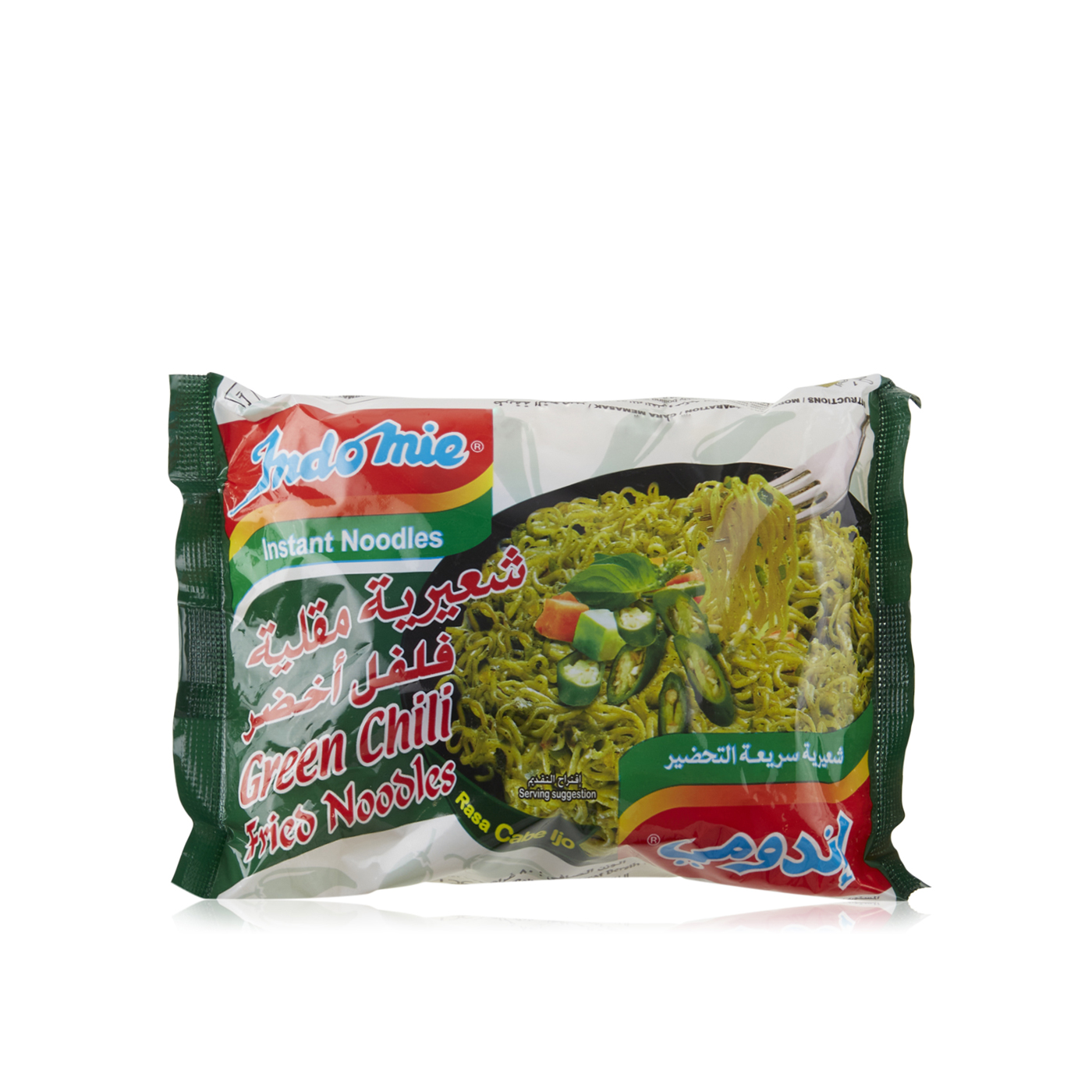 Indomie Green Chilli Fried Noodles 80g - Spinneys United Arab Emirates