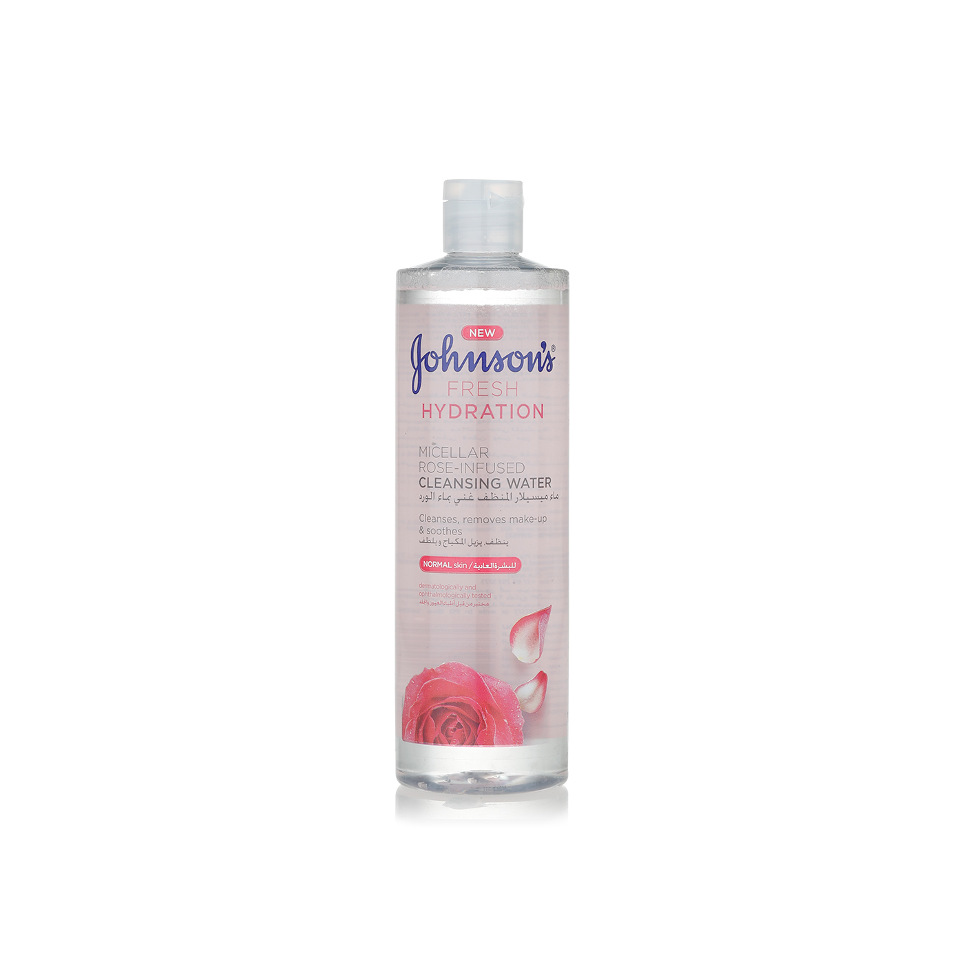 Johnson's micellar rose-infused cleansing water 400ml - Spinneys UAE