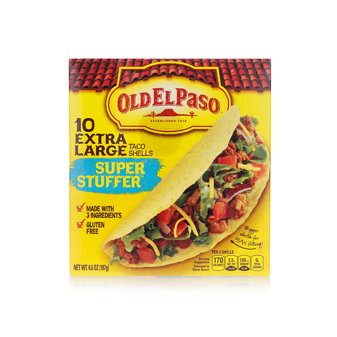 Old El Paso 10 Extra Large Taco Shells 187g - Spinneys UAE