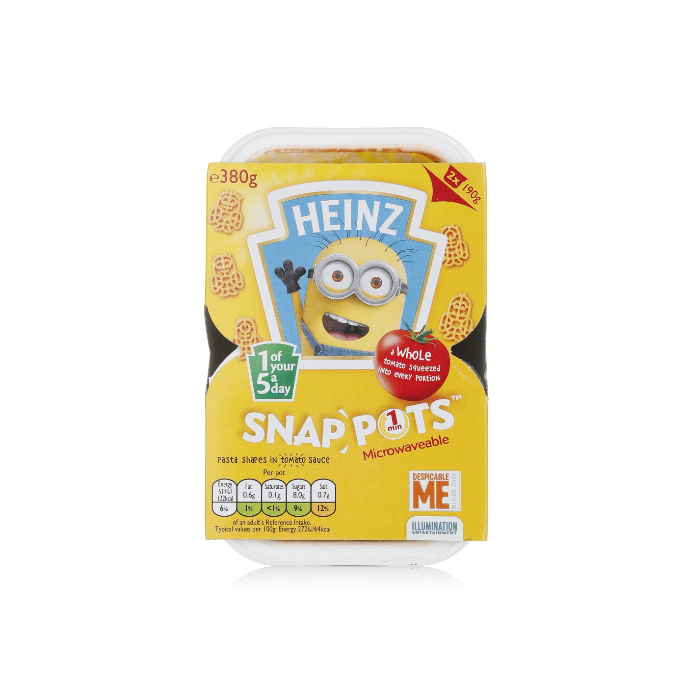 Heinz Minions snap pots pasta 2x190g - Spinneys UAE