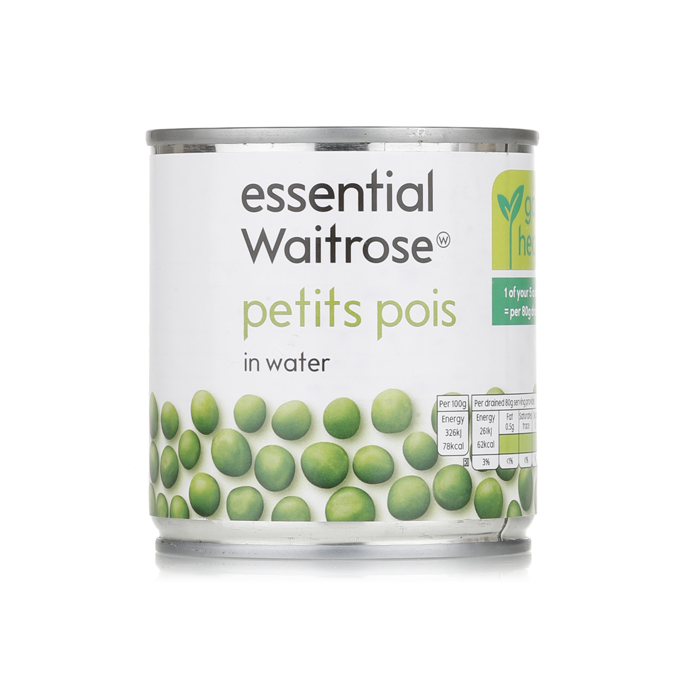 Waitrose Essential Petits Pois in Water 200g - Spinneys UAE