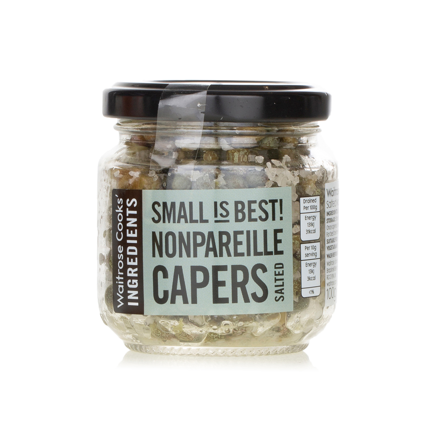 Waitrose Cooks Ingredient Nonpareille Salted Capers 100g - Spinneys UAE