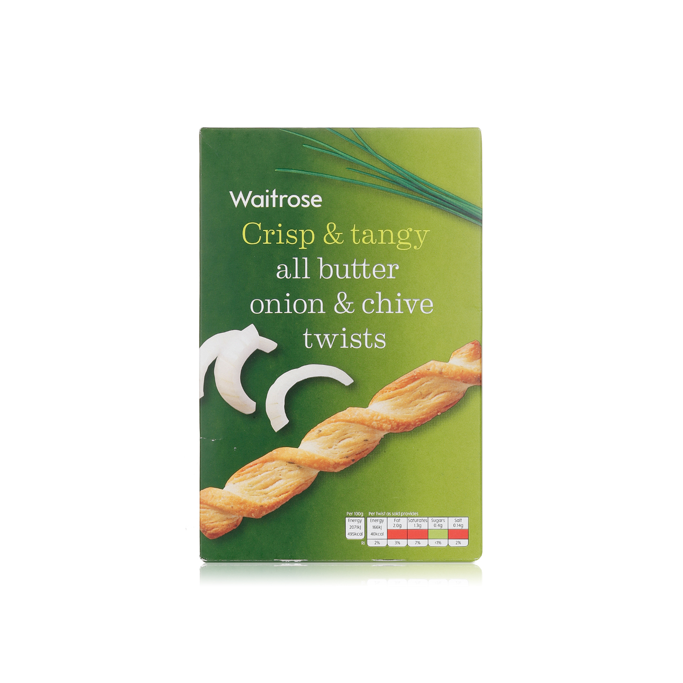 Waitrose Onion and Chive Twists 125g - Spinneys UAE