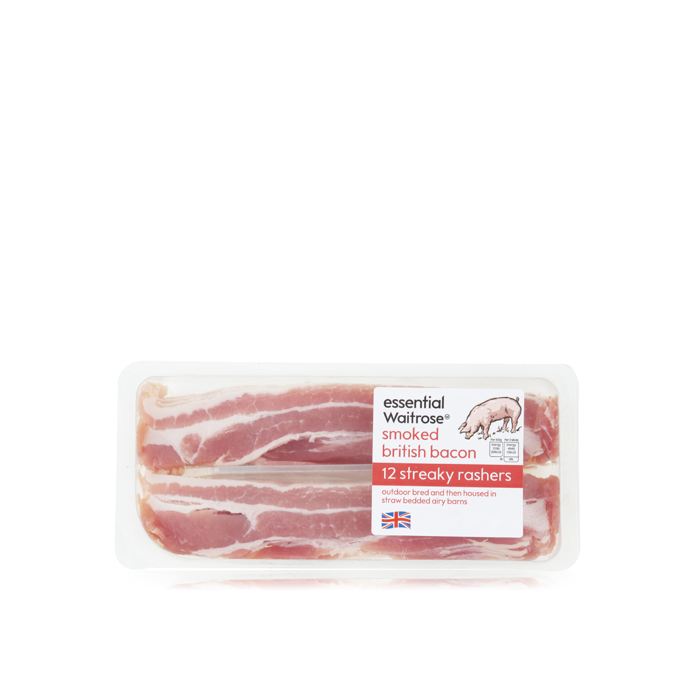 Waitrose Essential English Smoked Streaky Rashers 250g - Spinneys ...