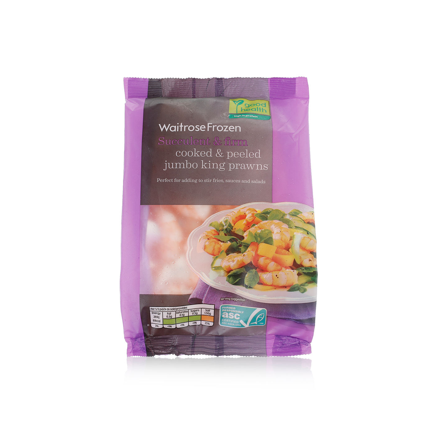 Waitrose Frozen Cooked And Peeled Jumbo King Prawns 200G - Spinneys UAE