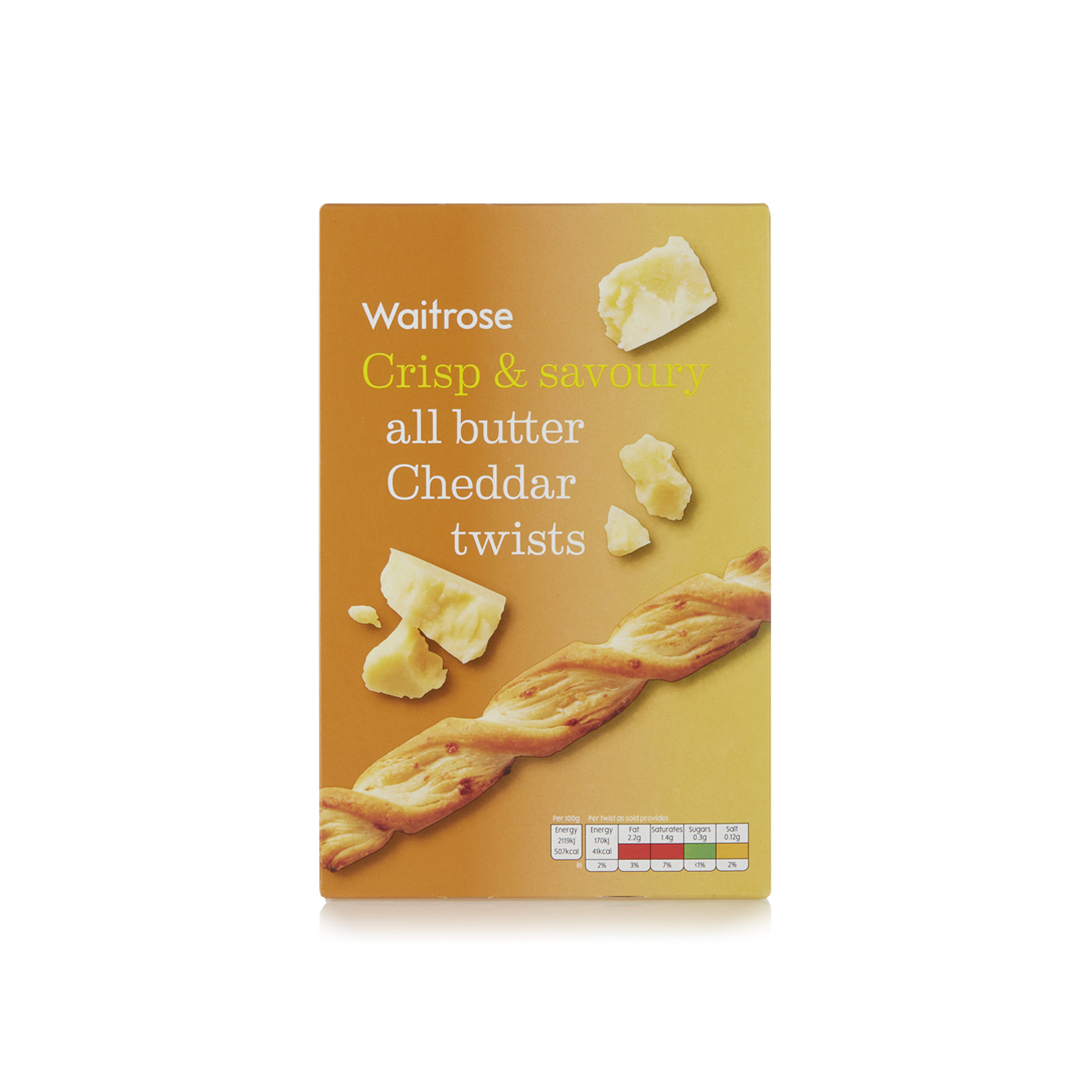 Waitrose All Butter Cheddar Twists 125g - Spinneys UAE