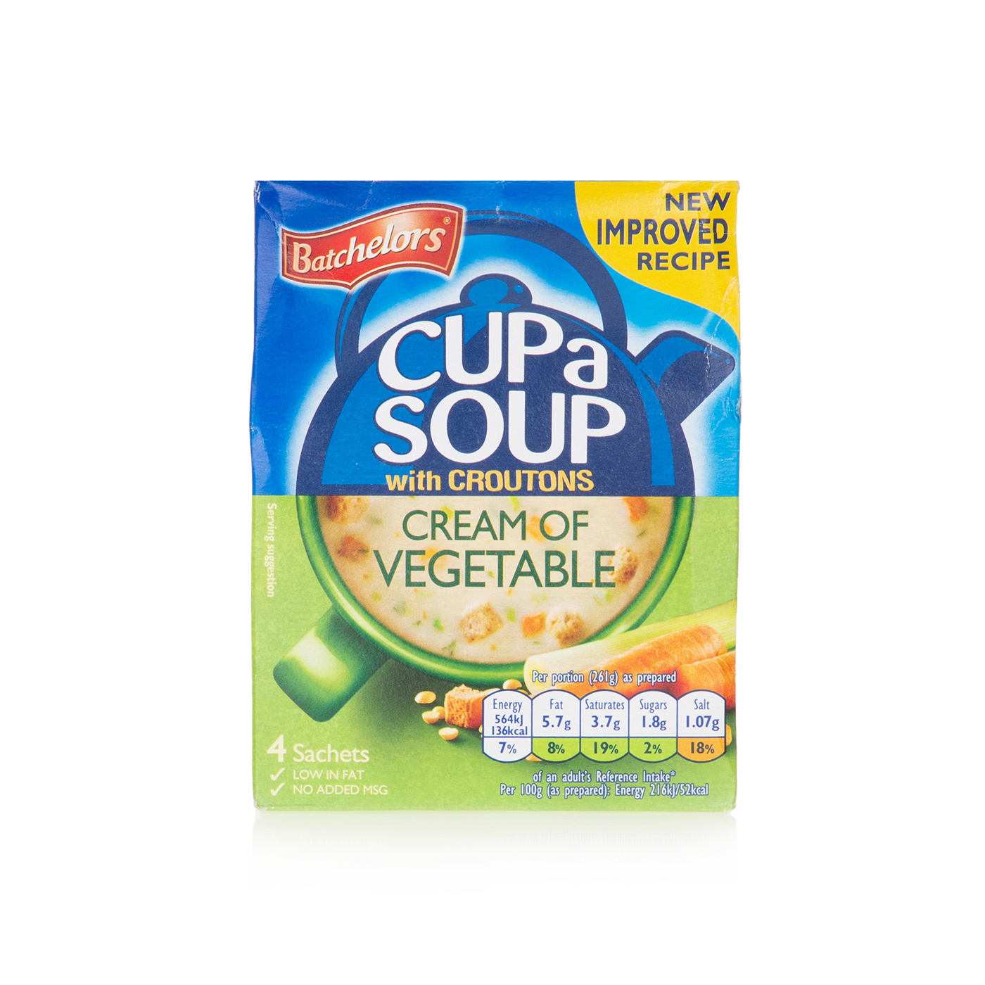 Batchelors Cream of Vegetable Cup a Soup 122g x 4 - Spinneys United ...