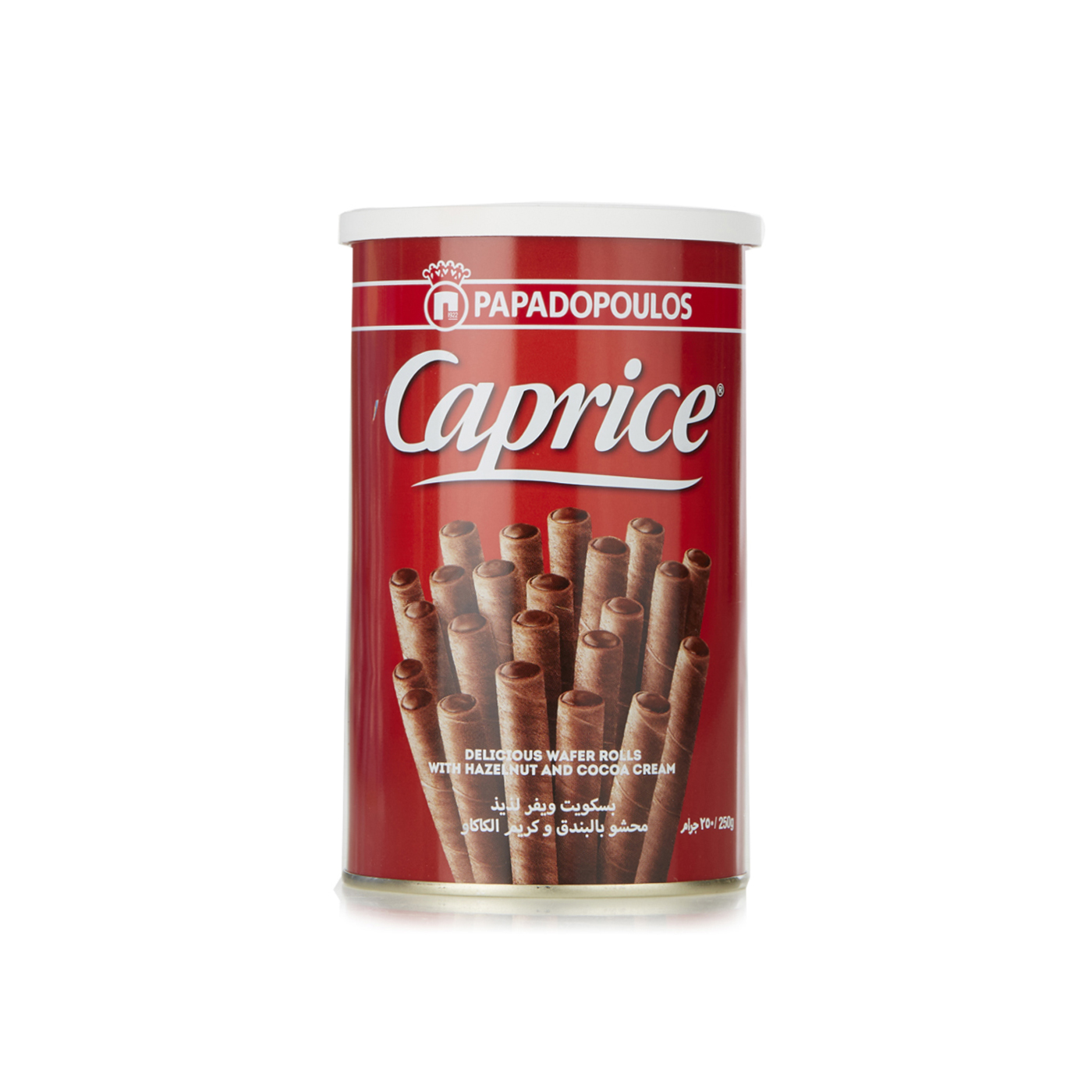 Papadopoulos Caprice Hazelnut Wafer Rolls 250g - Spinneys UAE