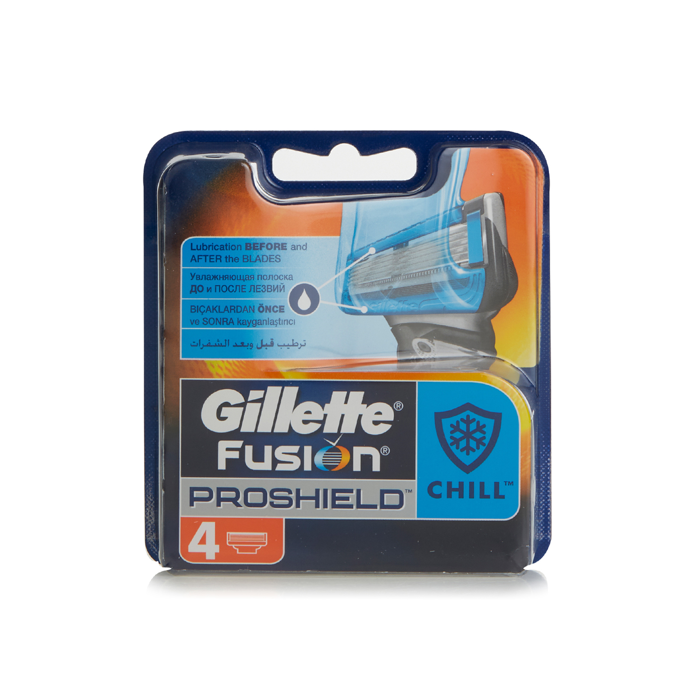 Gillette Fusion Proshield Chill Men's Razor Blades 4pcs - Spinneys UAE