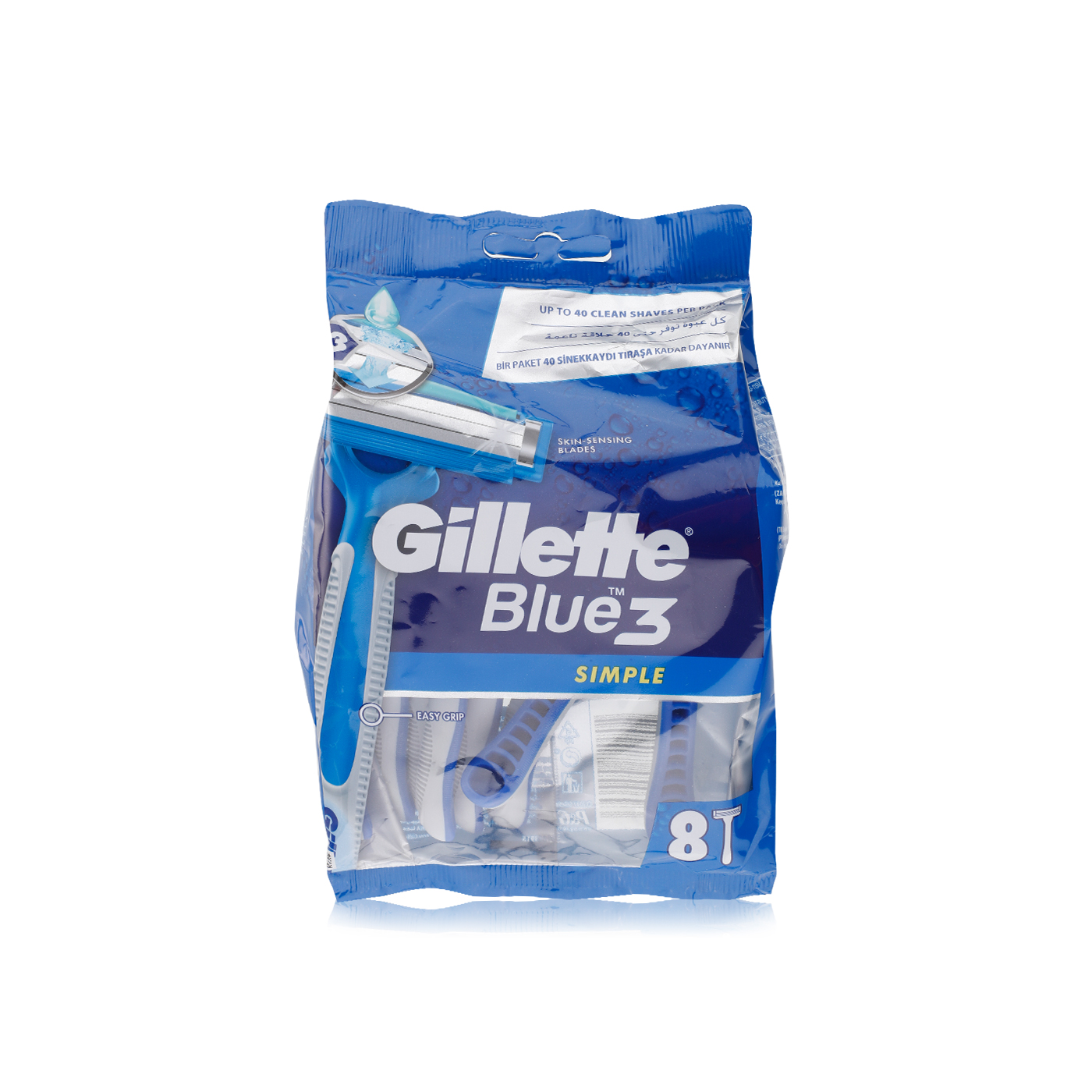 Gillette Blue3 Cool disposable razors x8 - Spinneys UAE