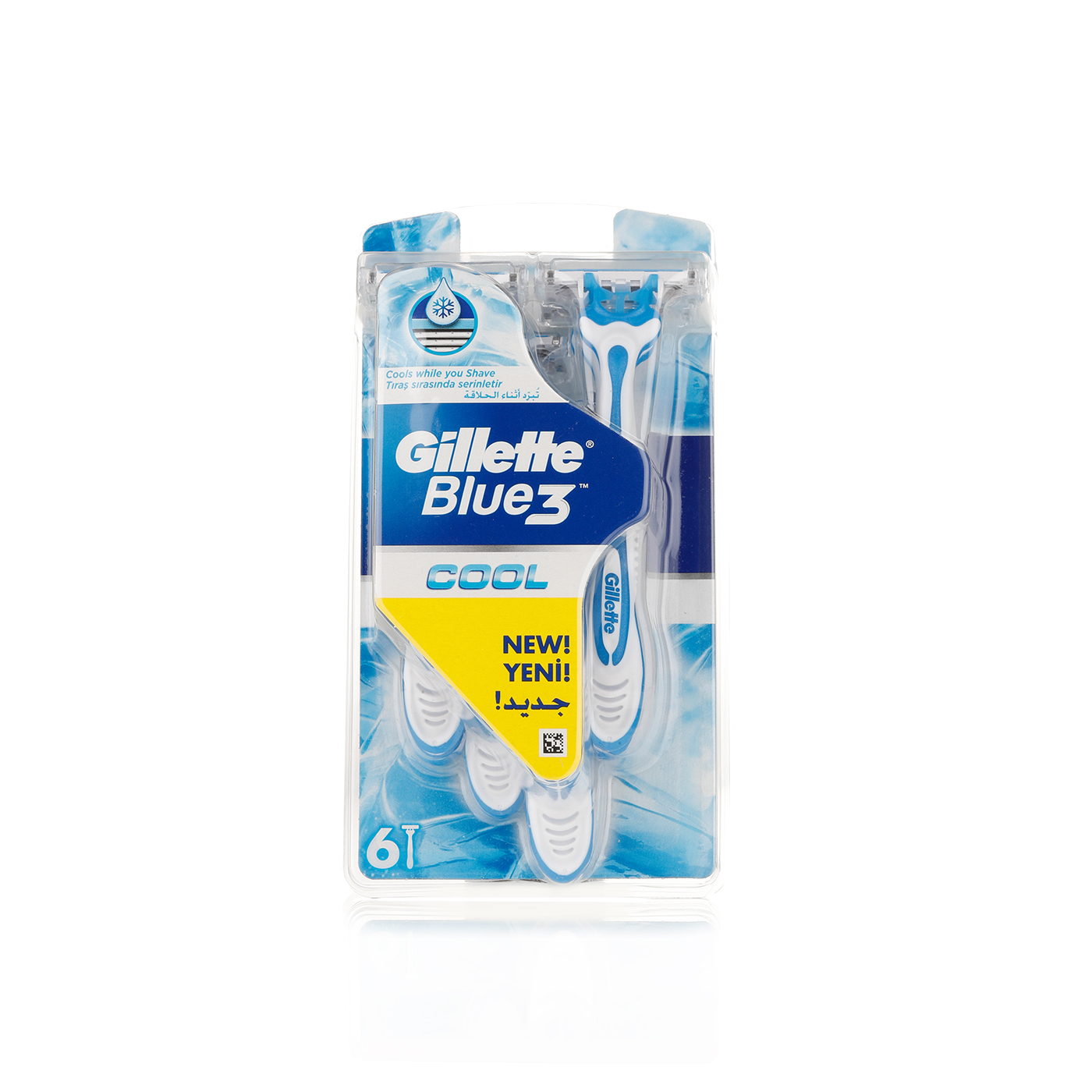 Gillette blue 3 cool razors x6 - Spinneys UAE