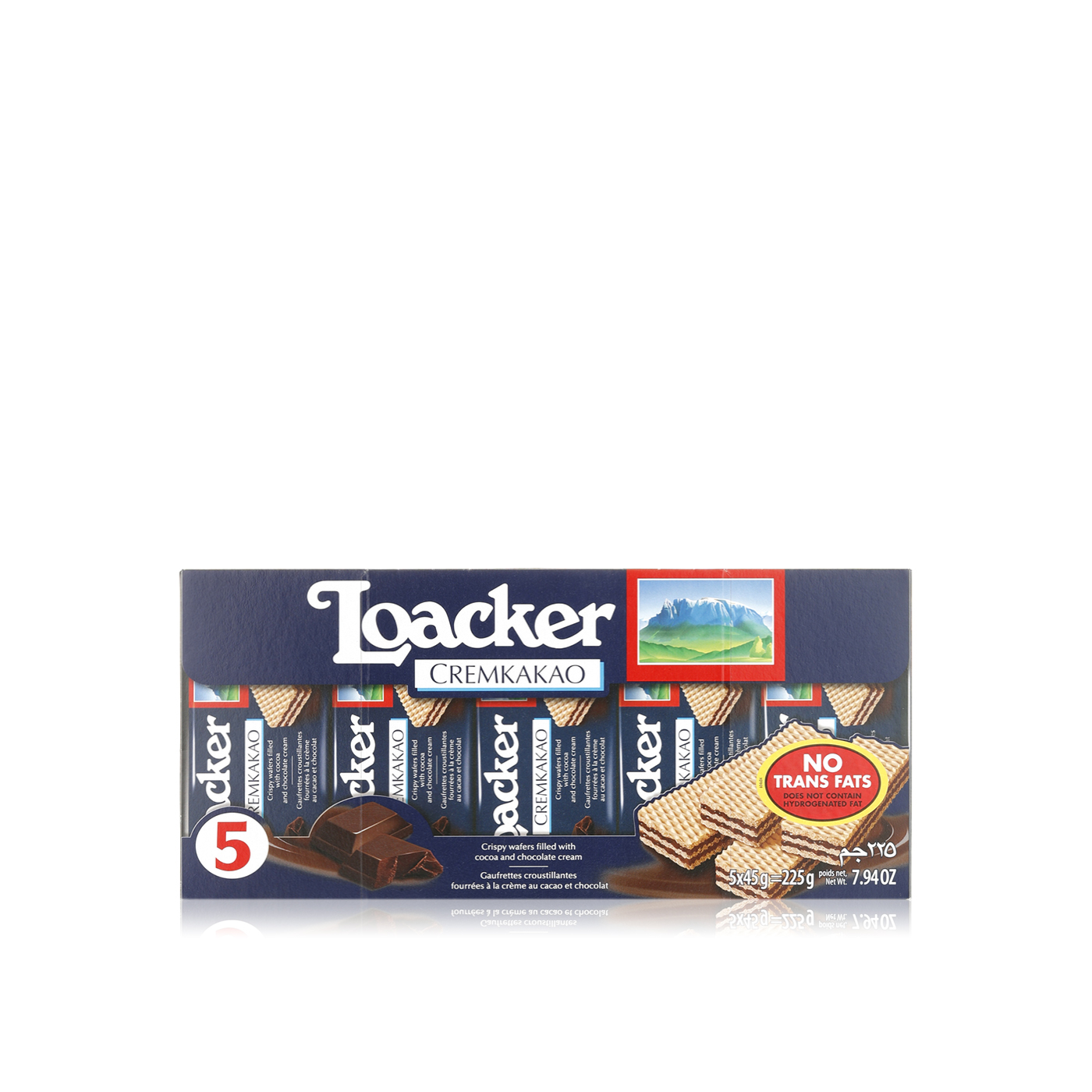 Loacker Wafer Cremkakao 5 x 45g - Spinneys UAE