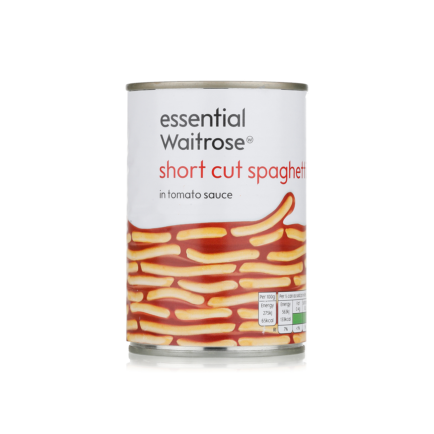Waitrose Essential Spaghetti in Tomato Sauce 410g - Spinneys UAE