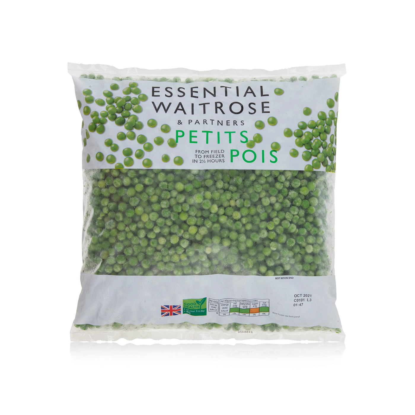 Waitrose Essential Frozen Petits Pois 1.25Kg - Spinneys UAE