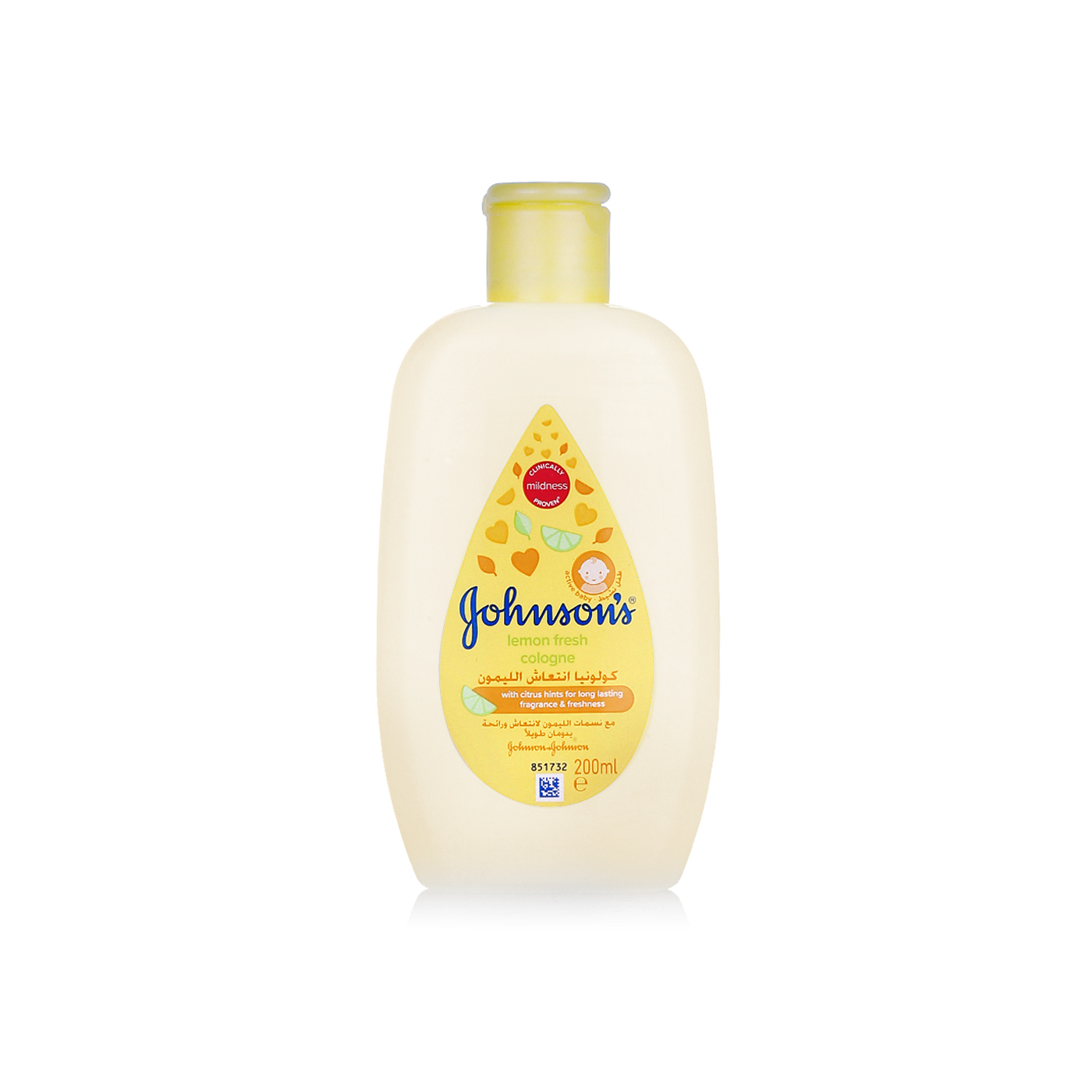 Johnson's Lemon Fresh Baby Cologne 200ml - Spinneys United Arab Emirates
