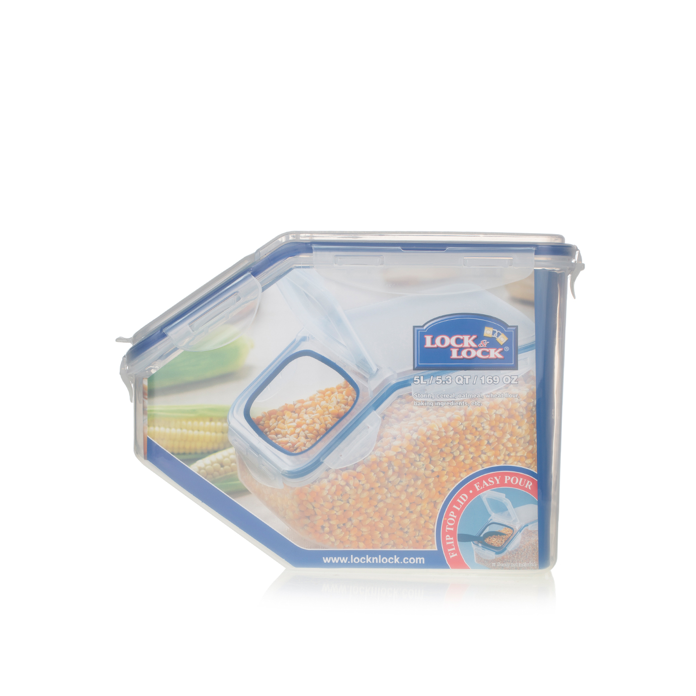 Lock & Lock rectangular container with flip lid 5ltr - Spinneys UAE