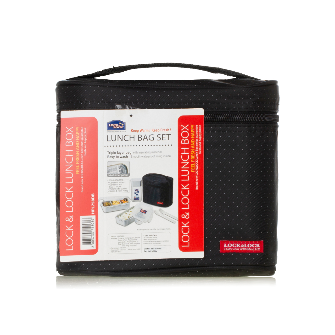 Lock & Lock Lunch Box Black - Spinneys UAE