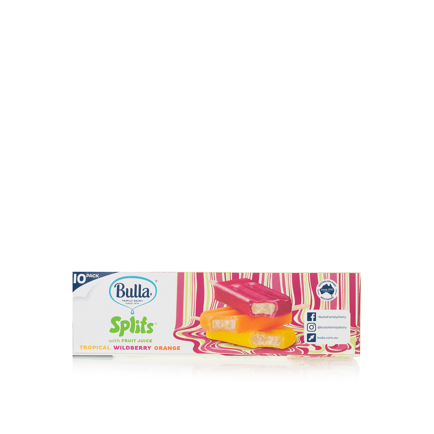 Bulla Splits Tropical Wildberry Orange 75Ml X 10 - Spinneys UAE