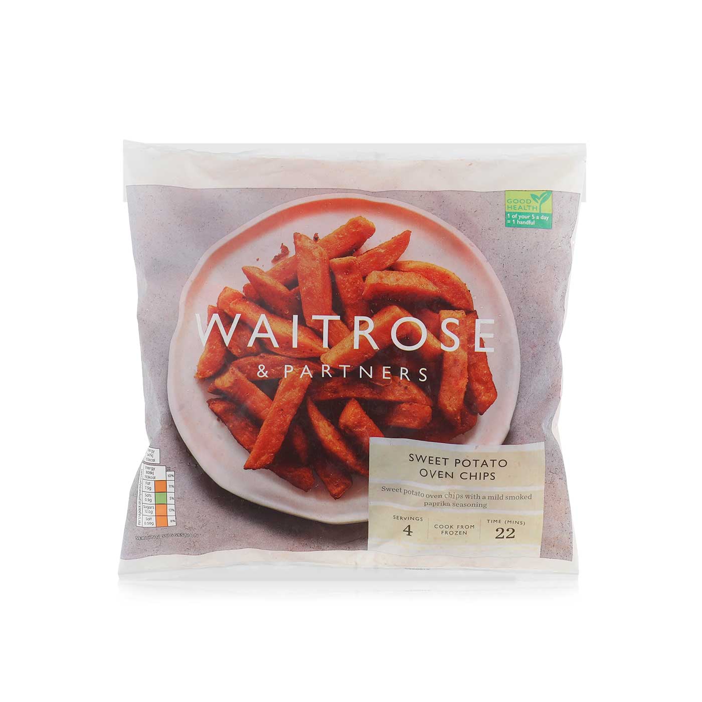 Waitrose Sweet Potato Oven Chips 500g - Spinneys UAE