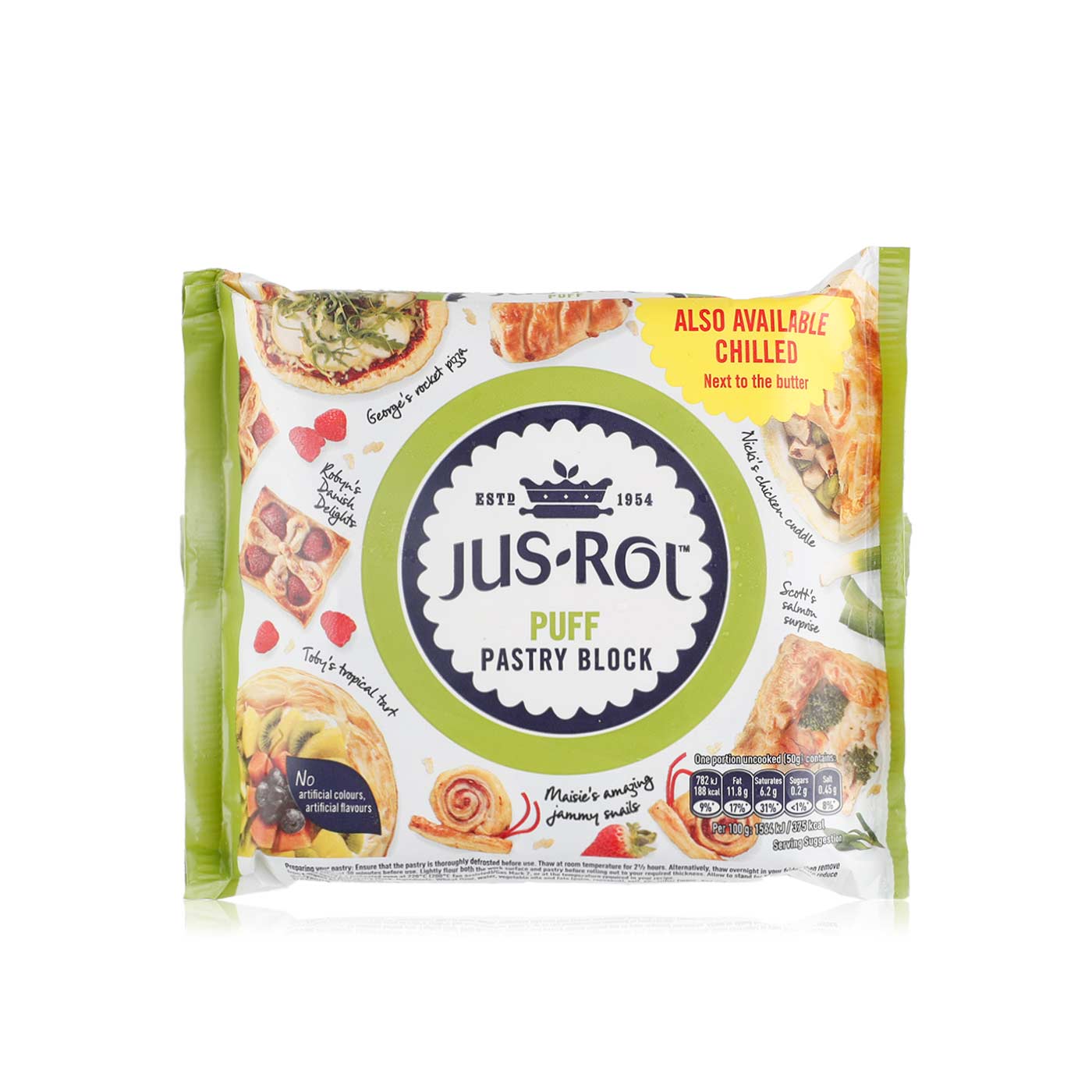 Jus-Rol Frozen Puff Pastry 500G - Spinneys UAE