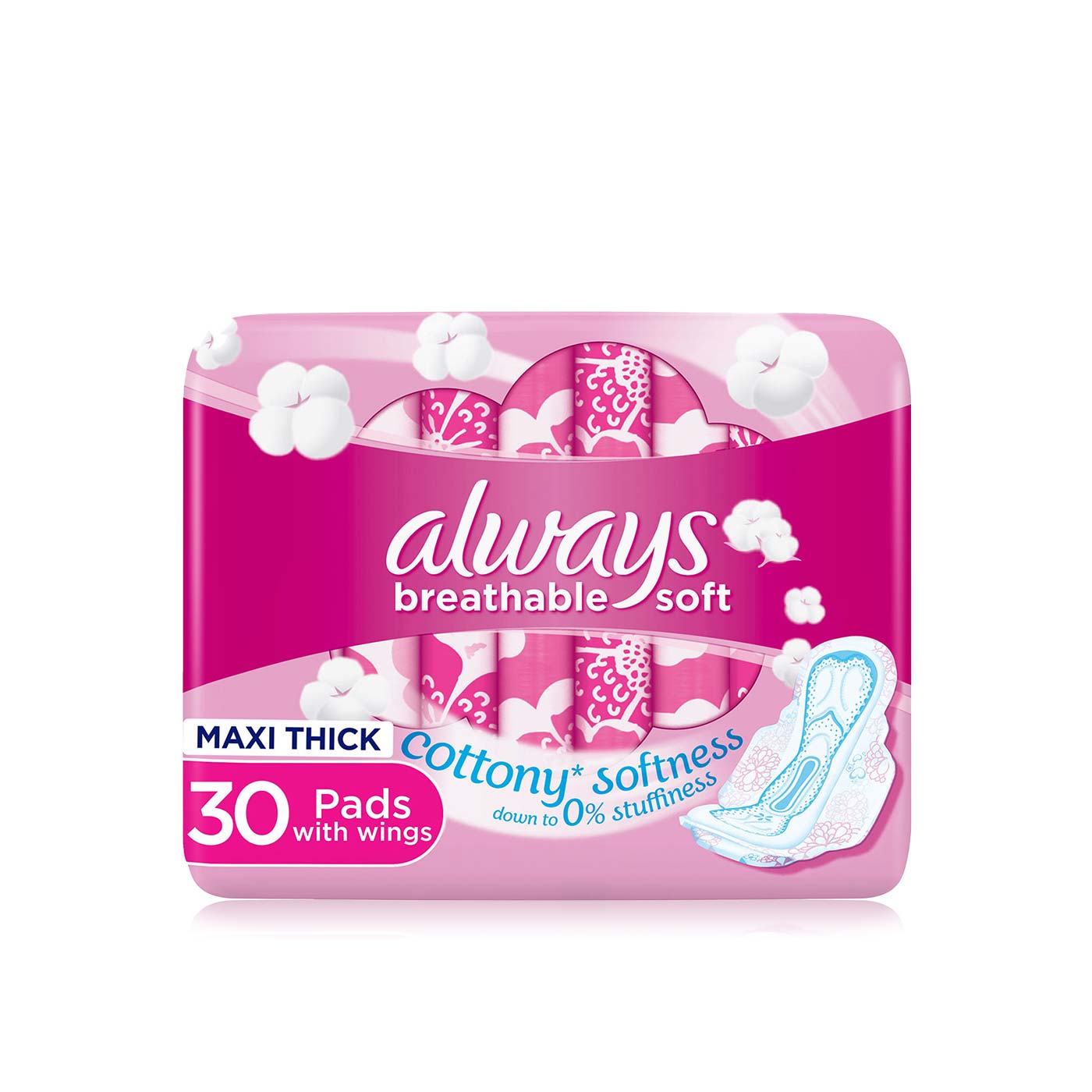 Always Breathable Soft Maxi Thick Large Pads with Wings x 30 - Spinneys UAE