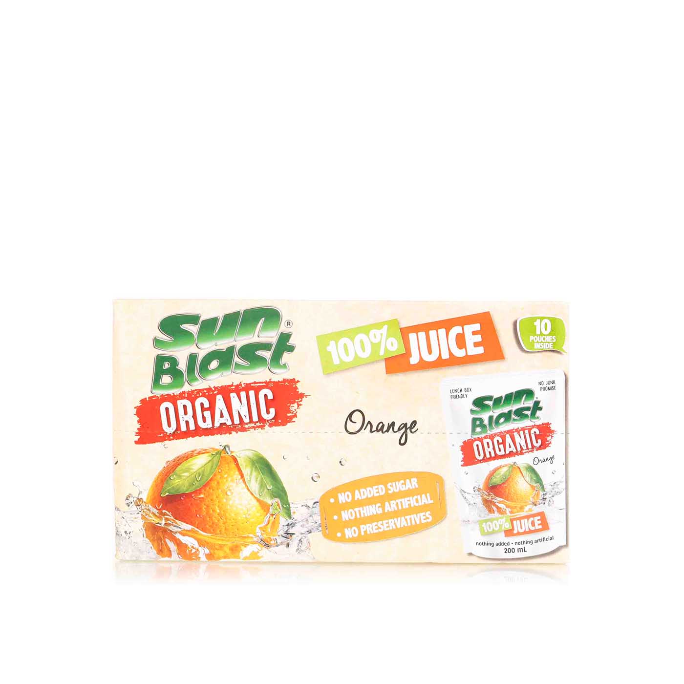 Sun Blast Organic Orange Juice 200ml - Spinneys UAE