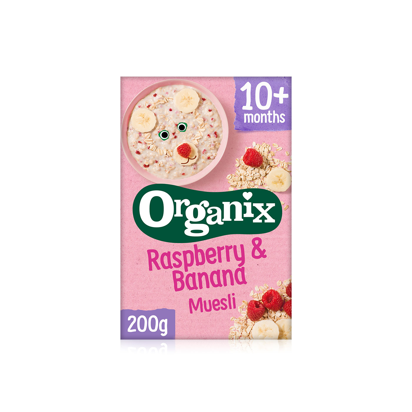 Organix Raspberry & Banana Muesli 10+ Months 200g - Spinneys UAE