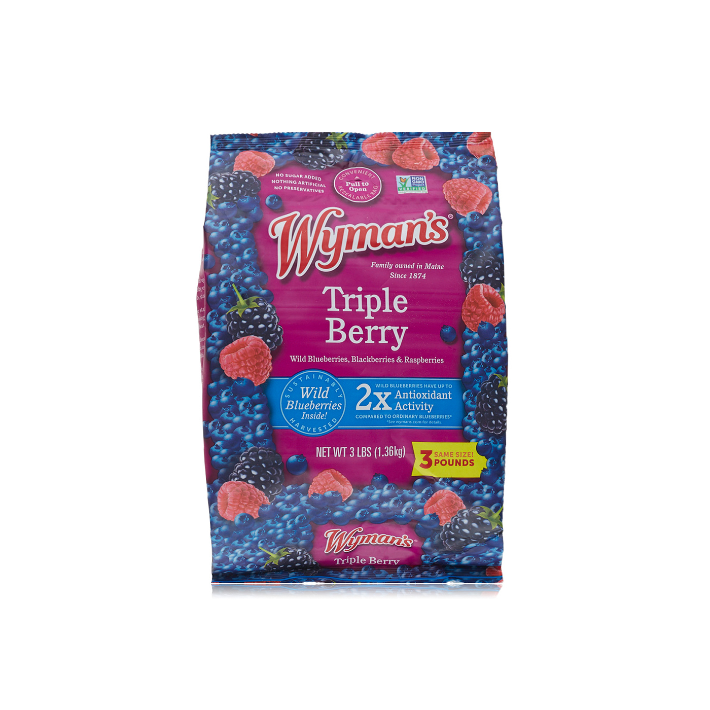 Wyman's Frozen Triple Berry Blend 1.36Kg - Spinneys UAE