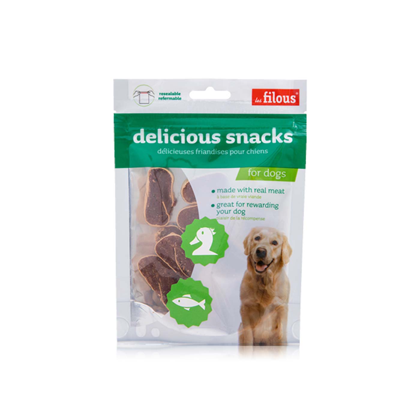 Les Filous duck'n fish slice for dogs 100g - Spinneys UAE