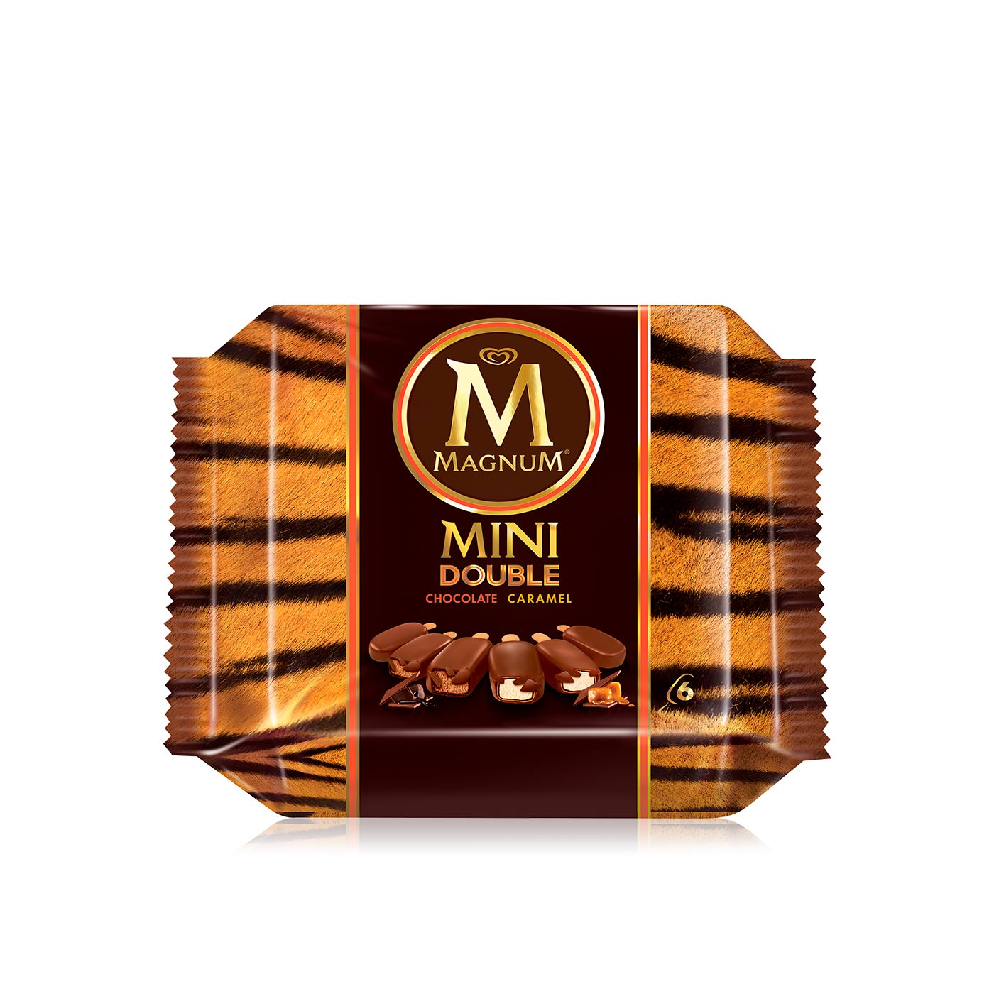 Magnum Double Chocolate & Caramel Mini Ice Cream 6 X 60Ml - Spinneys UAE