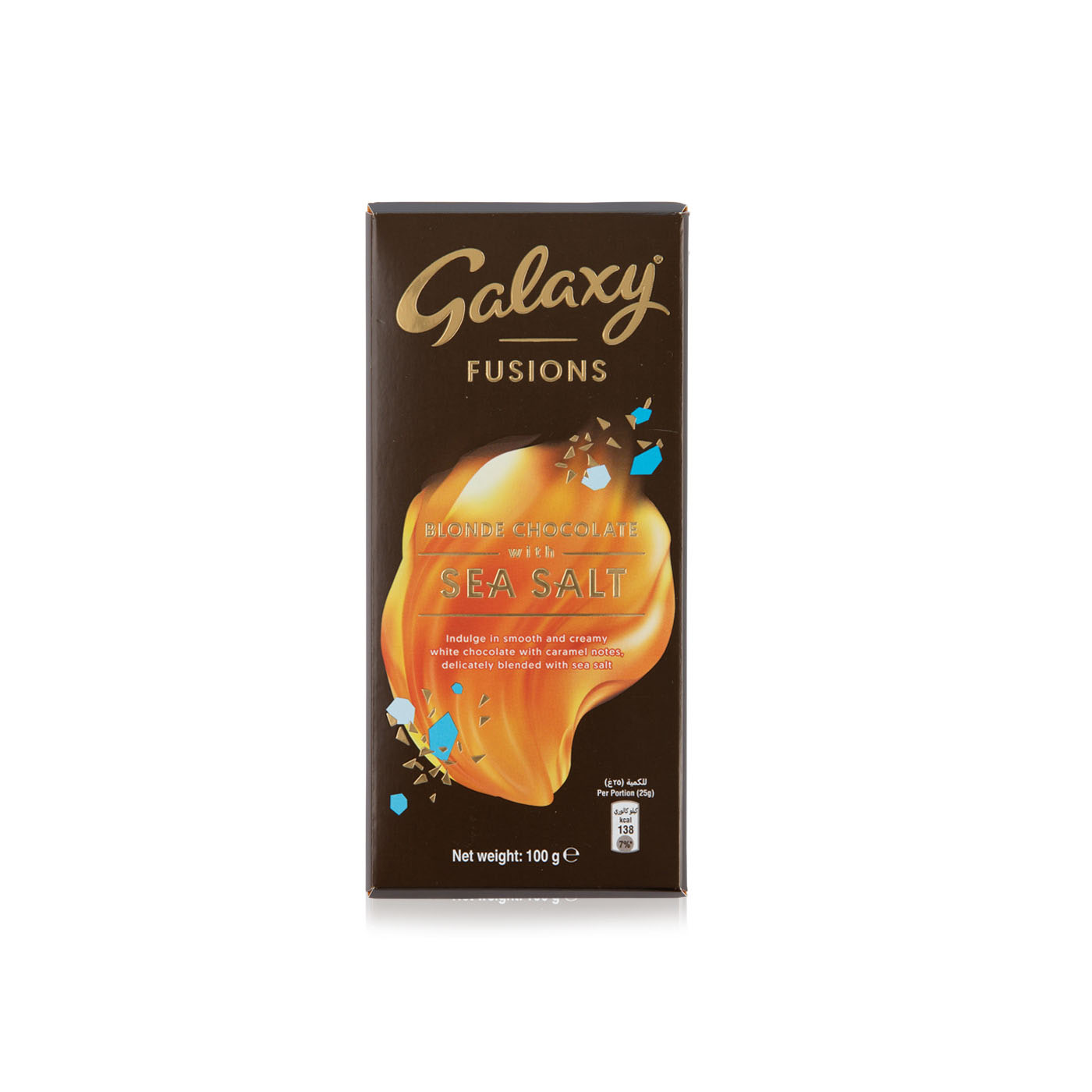 Galaxy Fusions blonde chocolate with sea salt 100g - Spinneys UAE