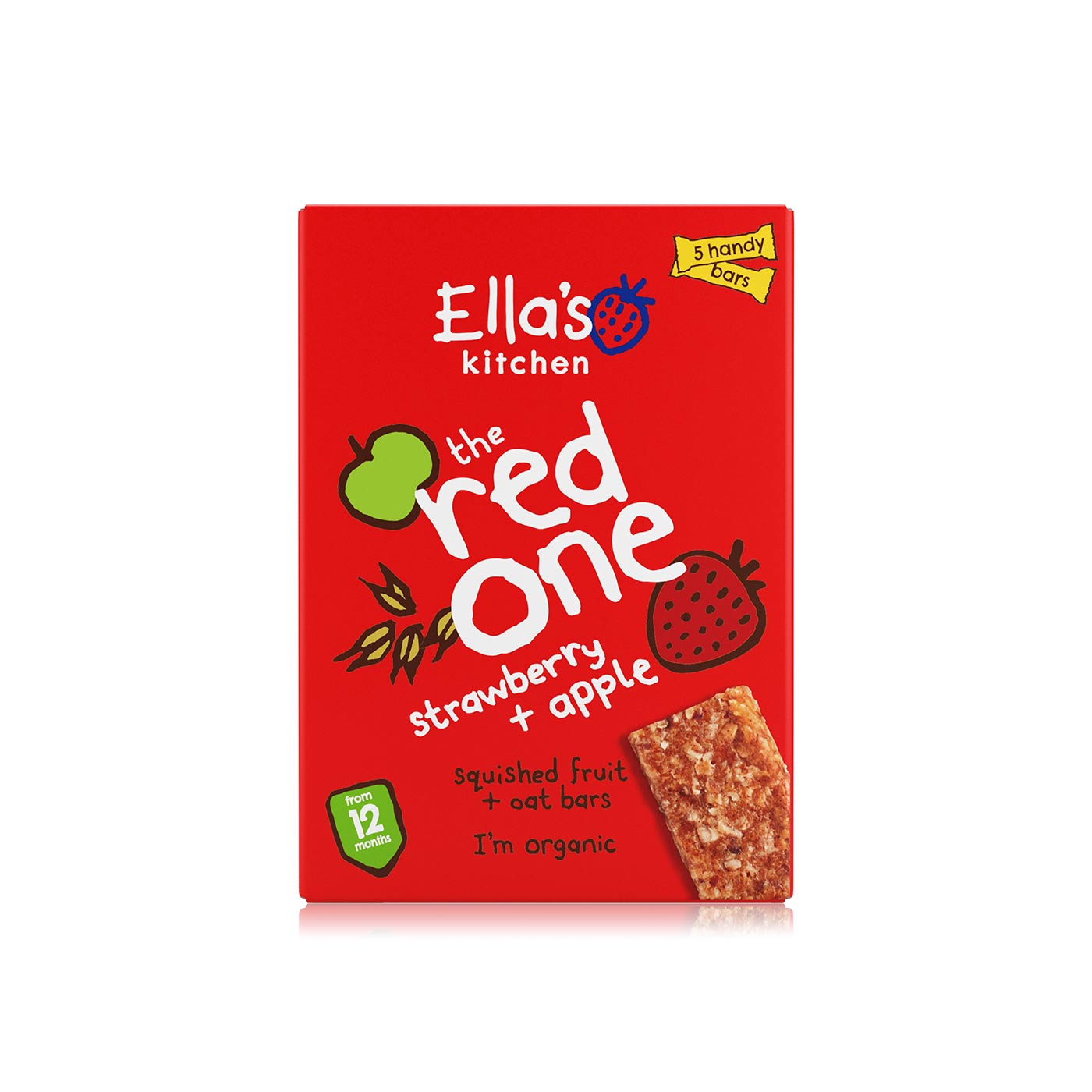 Ella's Kitchen Oat Bars Strawberry & Apple 125g - Spinneys UAE