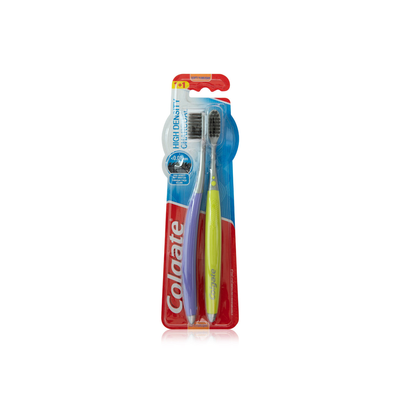 Colgate High Density Charcoal Toothbrush x 2 - Spinneys UAE