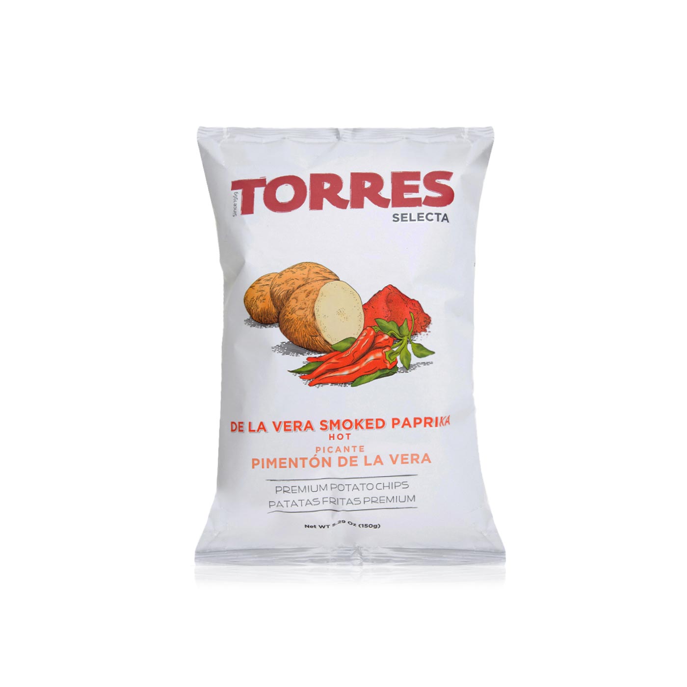 Torres Selecta Smoked Paprika Potato Chips 150g - Spinneys UAE