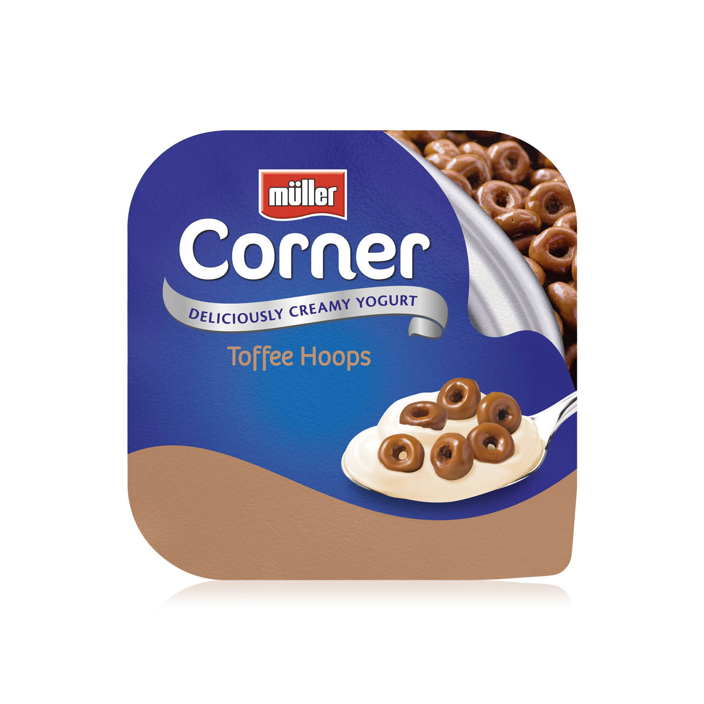 Muller Corner Toffee Yoghurt with Chocolate Hoops 124g - Spinneys UAE