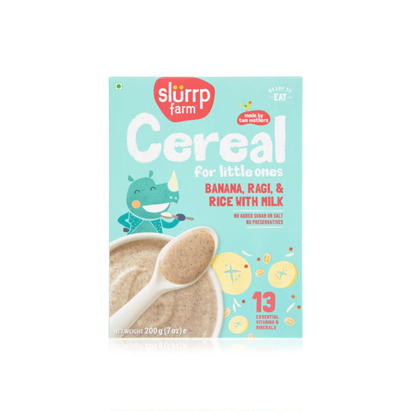 Slurrp Farm Ragi Rice Banana Cereal 200g - Spinneys UAE
